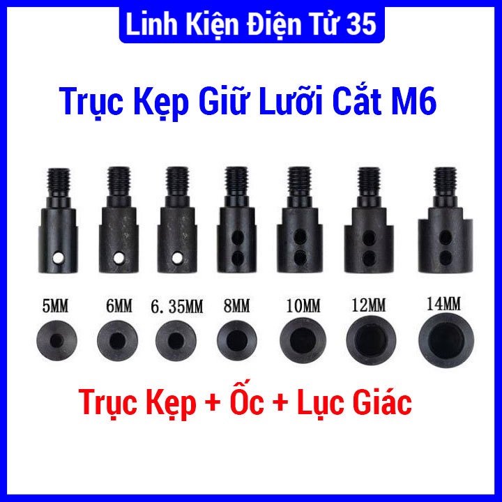 Trục kẹp lưỡi cắt 3.17-4-5-6-8mm chất liệu thép siêu cứng | Shopee Việt Nam