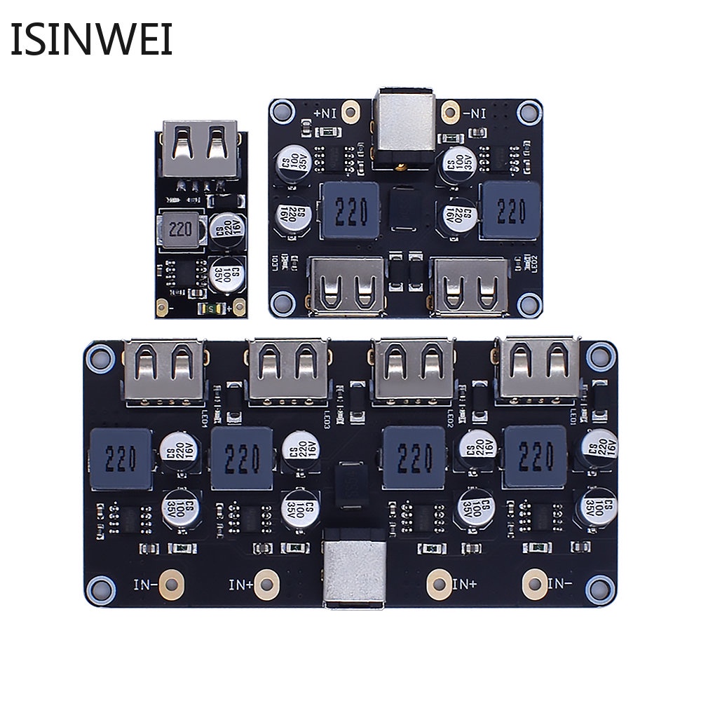 Mô Đun Hạ Áp USB QC3.0 QC2.0 DC-DC 6-32V 9V 12V 24V 3V 5V 12V Chuyên ...