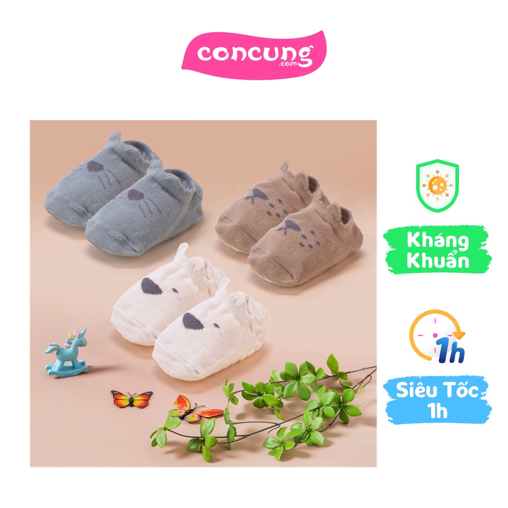 Set 3 đôi vớ Animo M522008-53 (0-6M,nhiều màu) | Shopee Việt Nam
