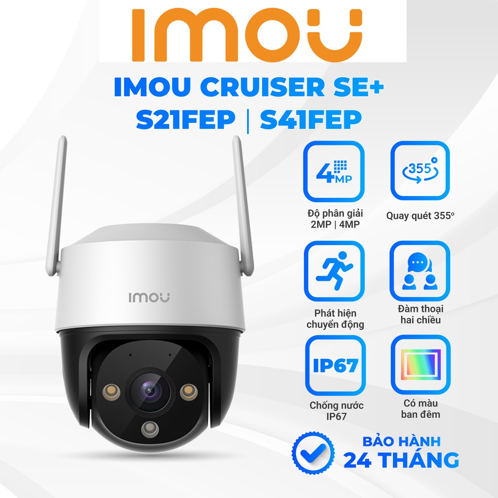 Camera IMOU CRUISER SE+ S21FEP S41FEP đàm thoại hai chiều tích hợp còi ...