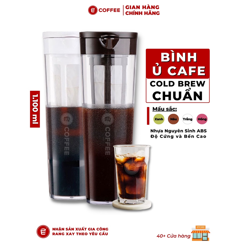 Bình pha ủ cafe COLD BREW cà phê ủ lạnh chất liệu nhựa nguyên sinh bền ...