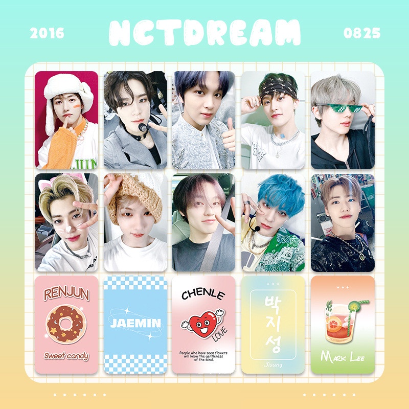 6 cái / bộ nct dream photocards jisung jeno haechan jaemin chenle ...