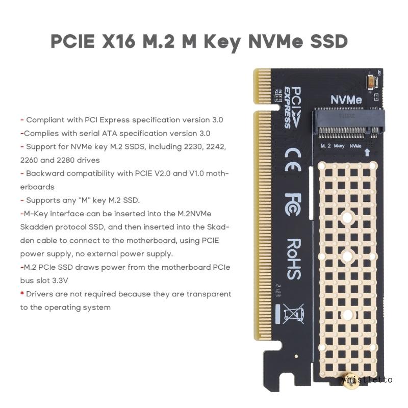 Card Chuyển Đổi Whi M2 Sang PCIE X16 Pci-e 3 0 Sang M2 NVMe SSD ...