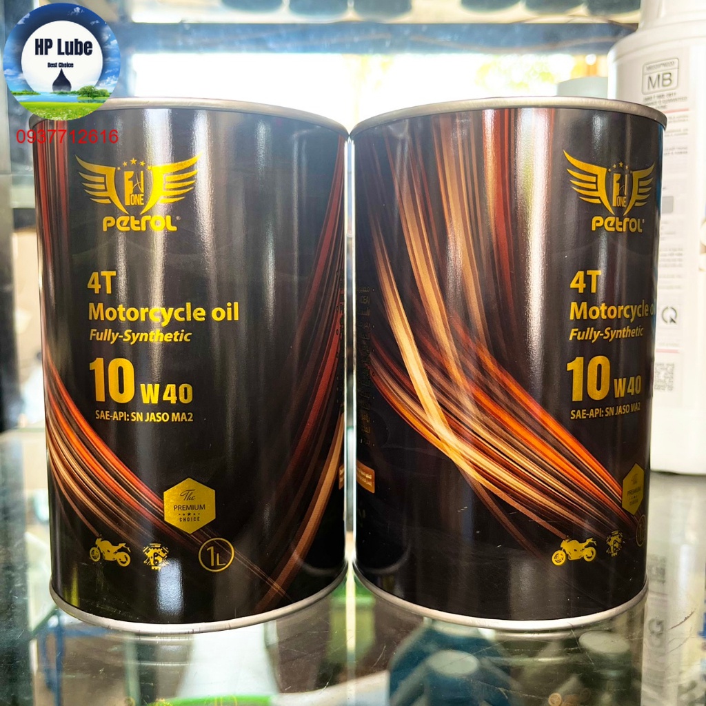 Nhớt Petrol One 10W40 Xe số Lon 1L Tổng Hợp Hoàn Toàn Nhập Khẩu UAE, Có ...