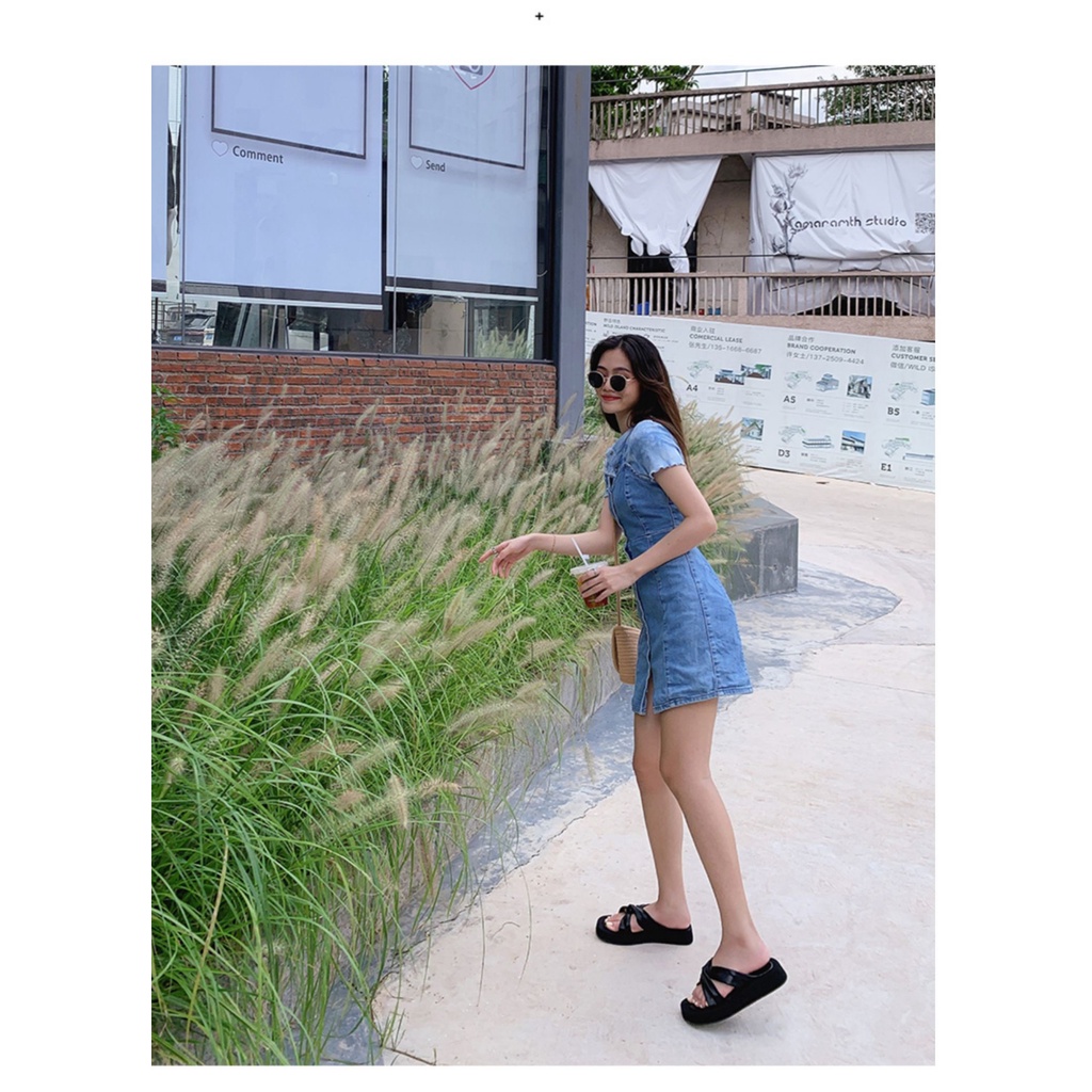 Xăng đan Đế Dày Mũi Vuông Chống Trượt Thời Trang Mùa Hè Dành Cho Nữ ...