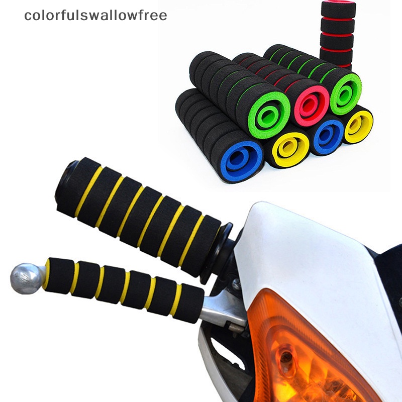 Colorfulswallowfree 2 cái bọt xốp tay cầm thanh xe máy bụi bẩn xe đạp e-bike xe đạp tay lái tay ...