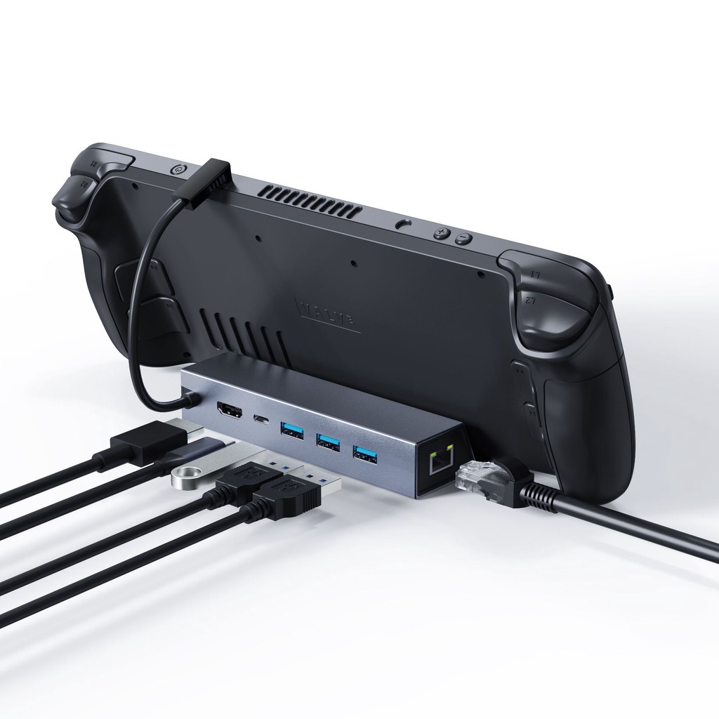 Steam deck game console dock to hdmi 4k 60hz usb rj45 pd 100w charge ...