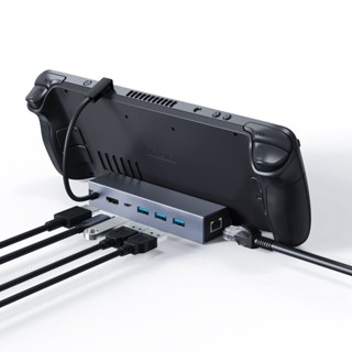 Steam deck game console dock to hdmi 4k 60hz usb rj45 pd 100w charge ...