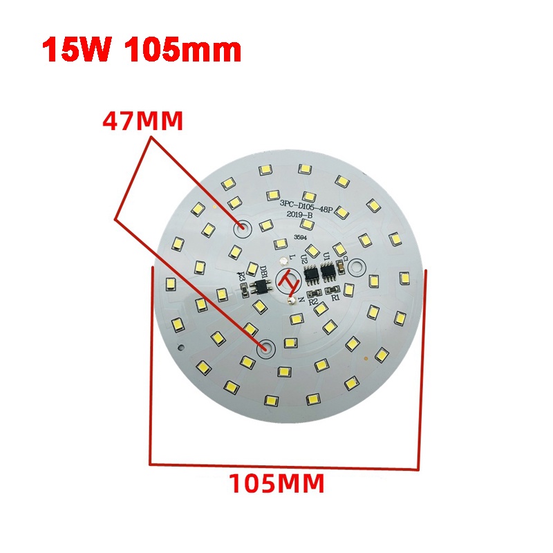 Chip ĐèN Led HìNh TròN AC 220V 2835 SMD 3W - 18W 28mm-120mm - Bộ 2 CáI ...