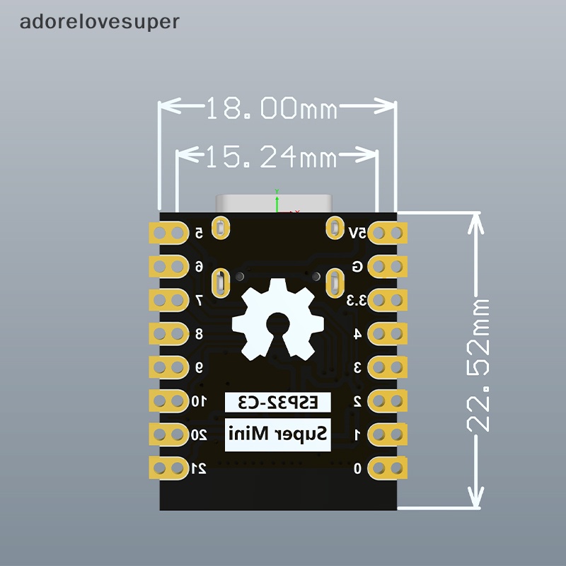 Bảng Mạch Phát Triển Esp32 C3 Wifi Bluetooth Esp32 Ad1vn Chất Lượng Cao 