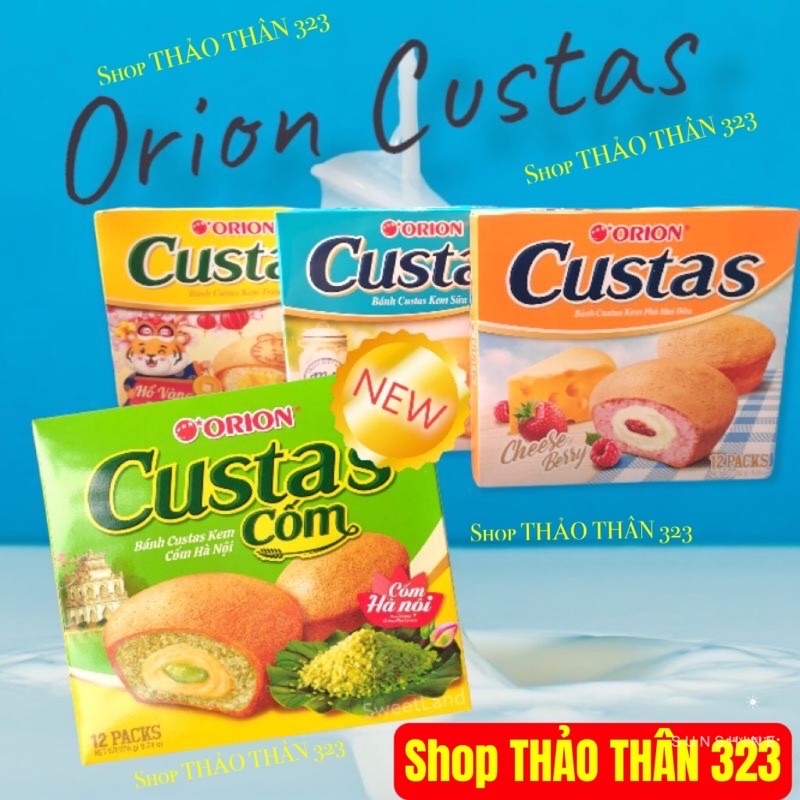 Bánh Trứng Custas Orion Nhân Kem 282g | Shopee Việt Nam