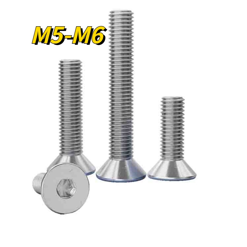 [XJK] Vít lục giác Sus304 đầu chìm ổ cắm hình lục giác vít đầu phẳng ổ cắm hình lục giác bu lông ...