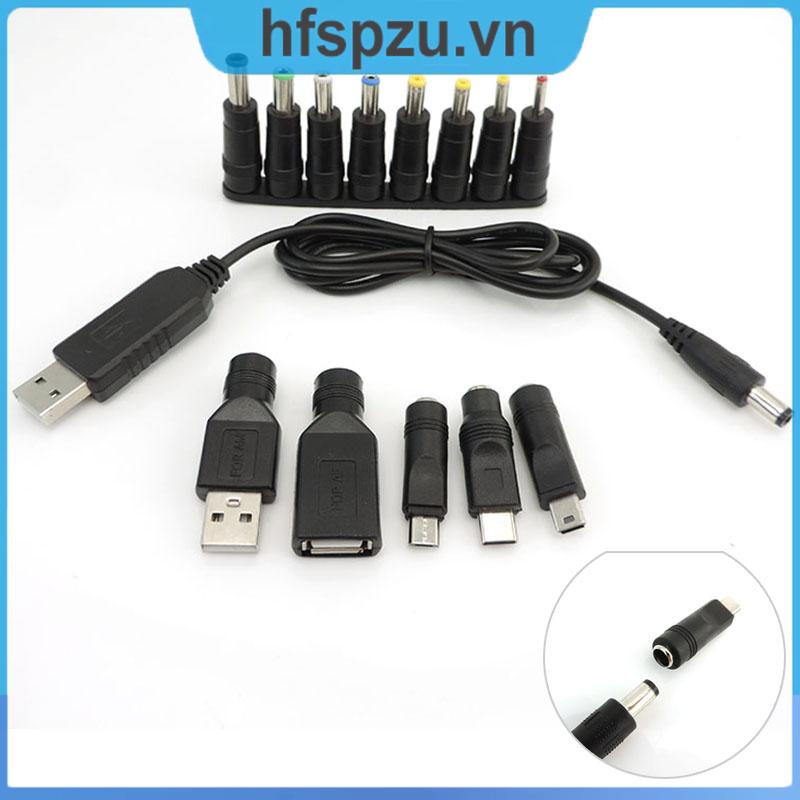 Usb 5V sang DC 5V 9V 12V Micro USB Mini 5pin Loại C Nam Nữ Tăng Cường Điện Dòng Cắm Bước Lên Mô ...