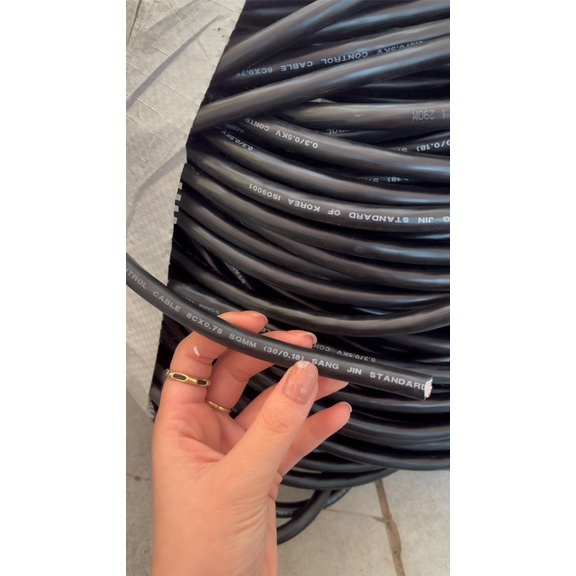 DÂY ĐIỆN 8 lõi đồng 8x0.75 sanjin hàng tốt| Hiếu Nhung | Shopee Việt Nam