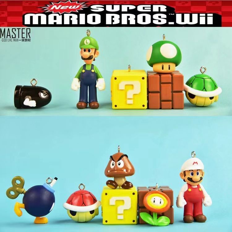Móc Khóa Hình Búp Bê Super Mario Louis Ki Hạt Dẻ Dễ Thương | Shopee ...