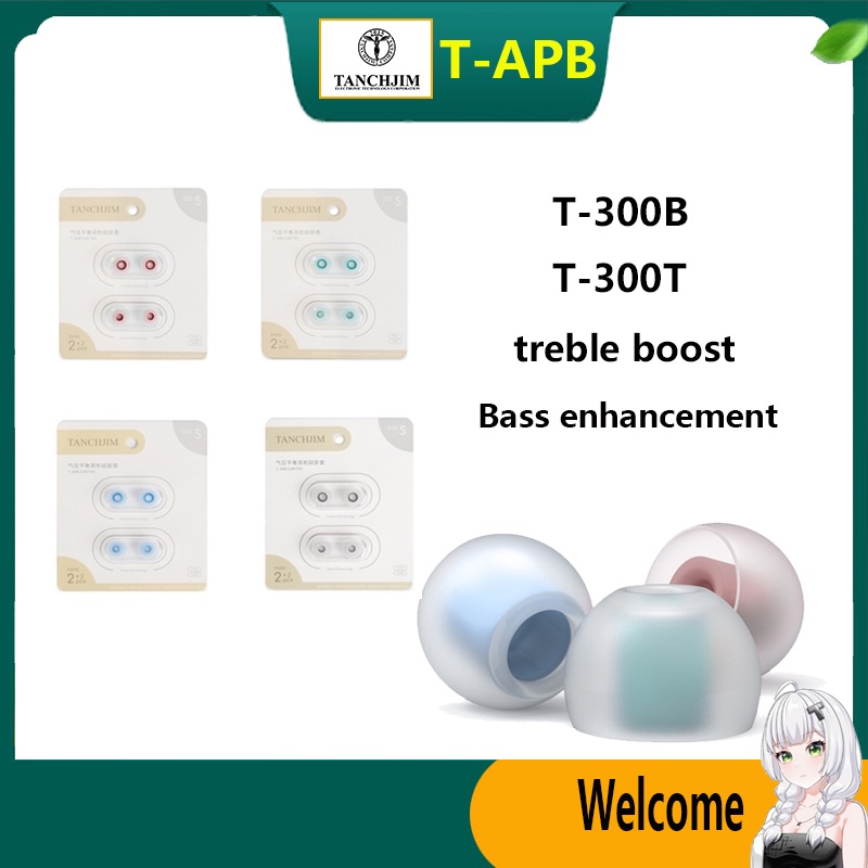 Đầu tai nghe Tanchjim T-APB T300 Cân bằng áp suất không khí Đầu tai silicon 1 thẻ 2 cặp (T300B ...