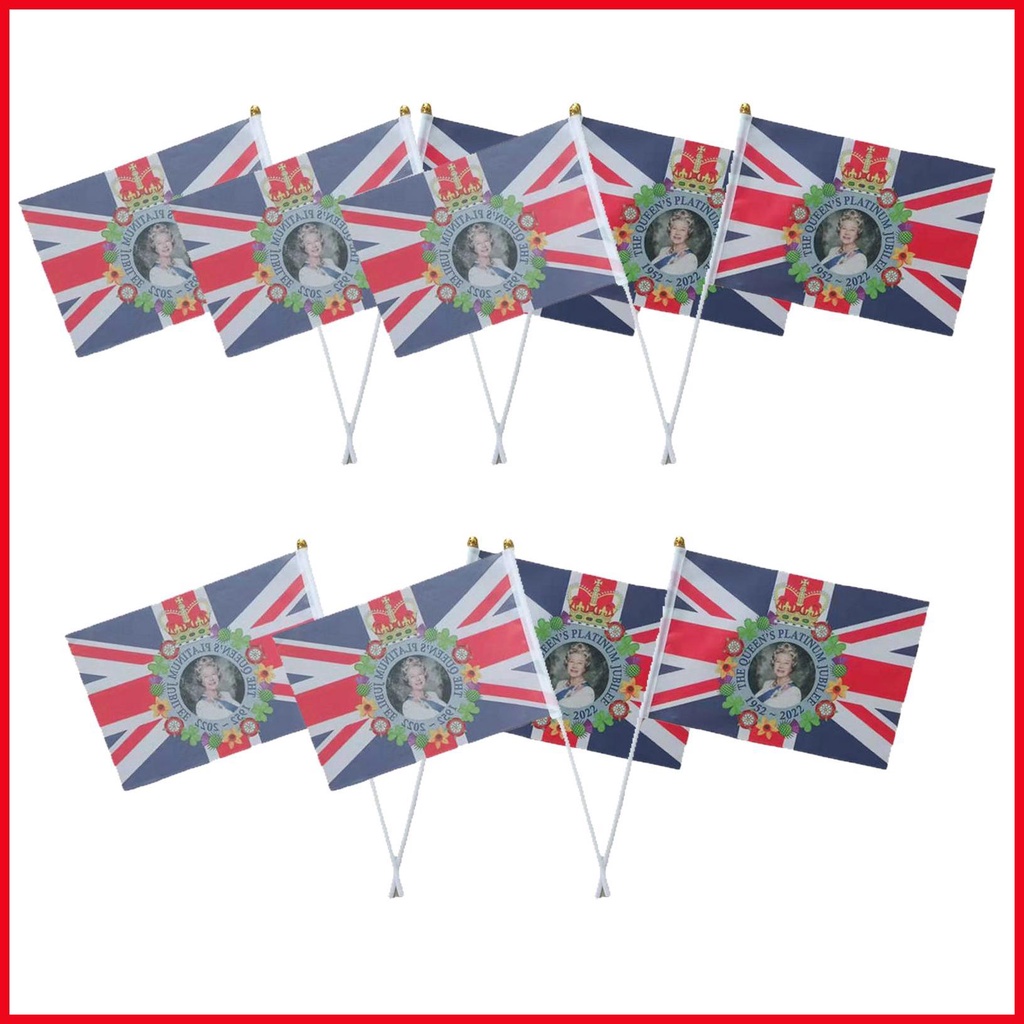 Union jack bunting flags 10 cái union jack flags 10 cái hand-held flags ...