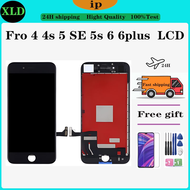 Dành Cho iP 4 4s 5 SE 5s 5c 6 6plus 6s 6splus 7 7plus 8 8 Plus LCD Với Màn Hình Cảm Ứng Bộ Số ...