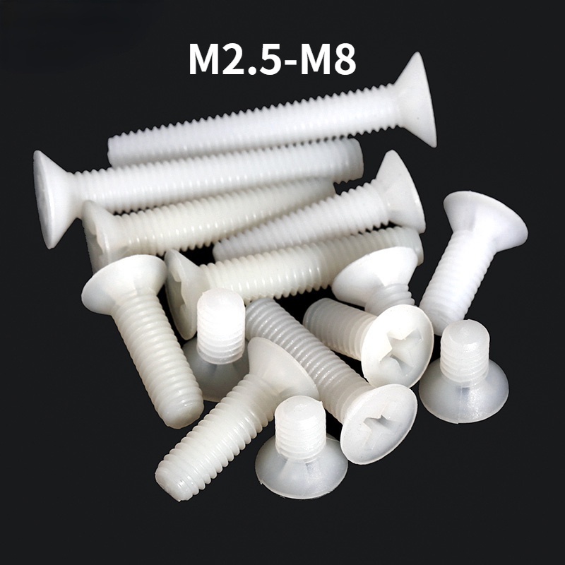 Vít Nhựa Cách Điện Đầu Dẹt M2.5-M8 M2.5-M8 PA66 Chuyên Dụng | Shopee Việt Nam