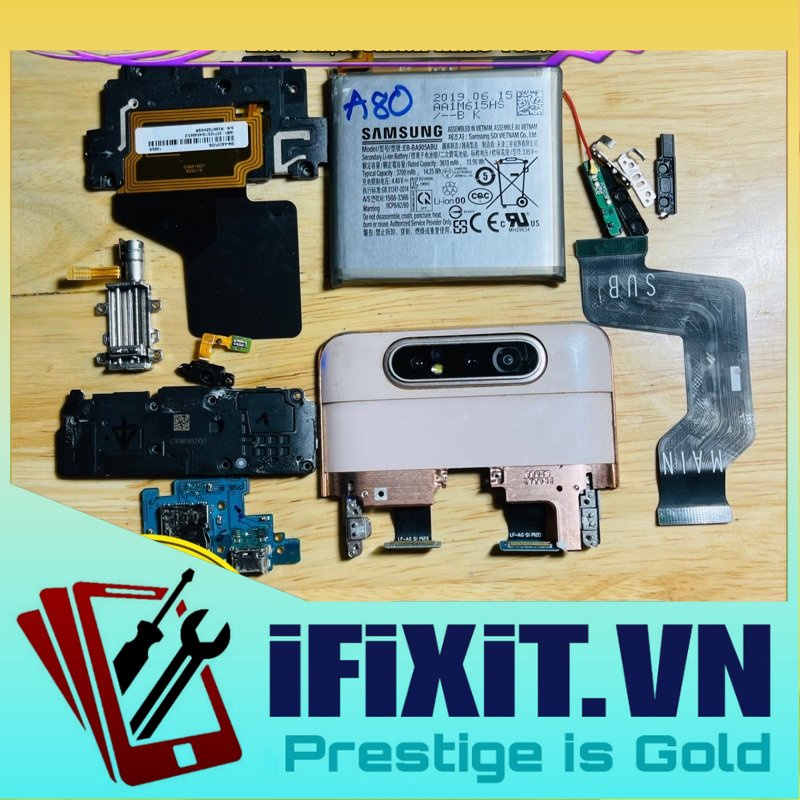 Linh Kiện Samsung A80 (A805F) Cụm Camera Sau,Motor trượt,main sạc,cáp ...