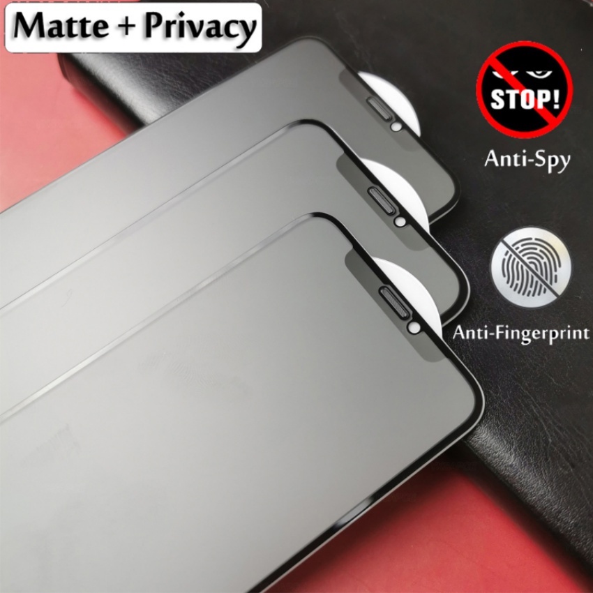 Anti Spy Privacy Matte Frosted Tempered Glass Oppo A17K A16K A55 A57 A77s A97 A76 A95 A96 A7 A5s ...