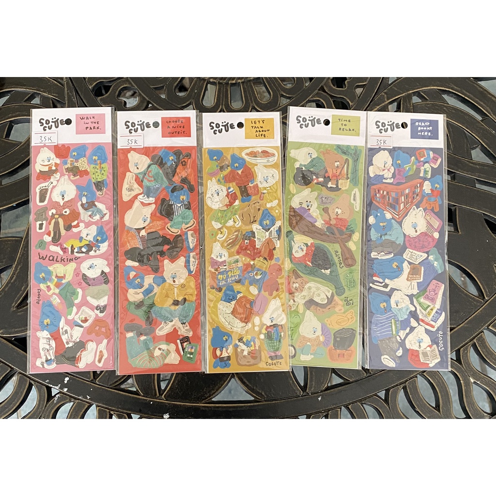 [Socute.friend] Sticker Mèo 2023 (kháng nước, 5 mẫu) | Shopee Việt Nam