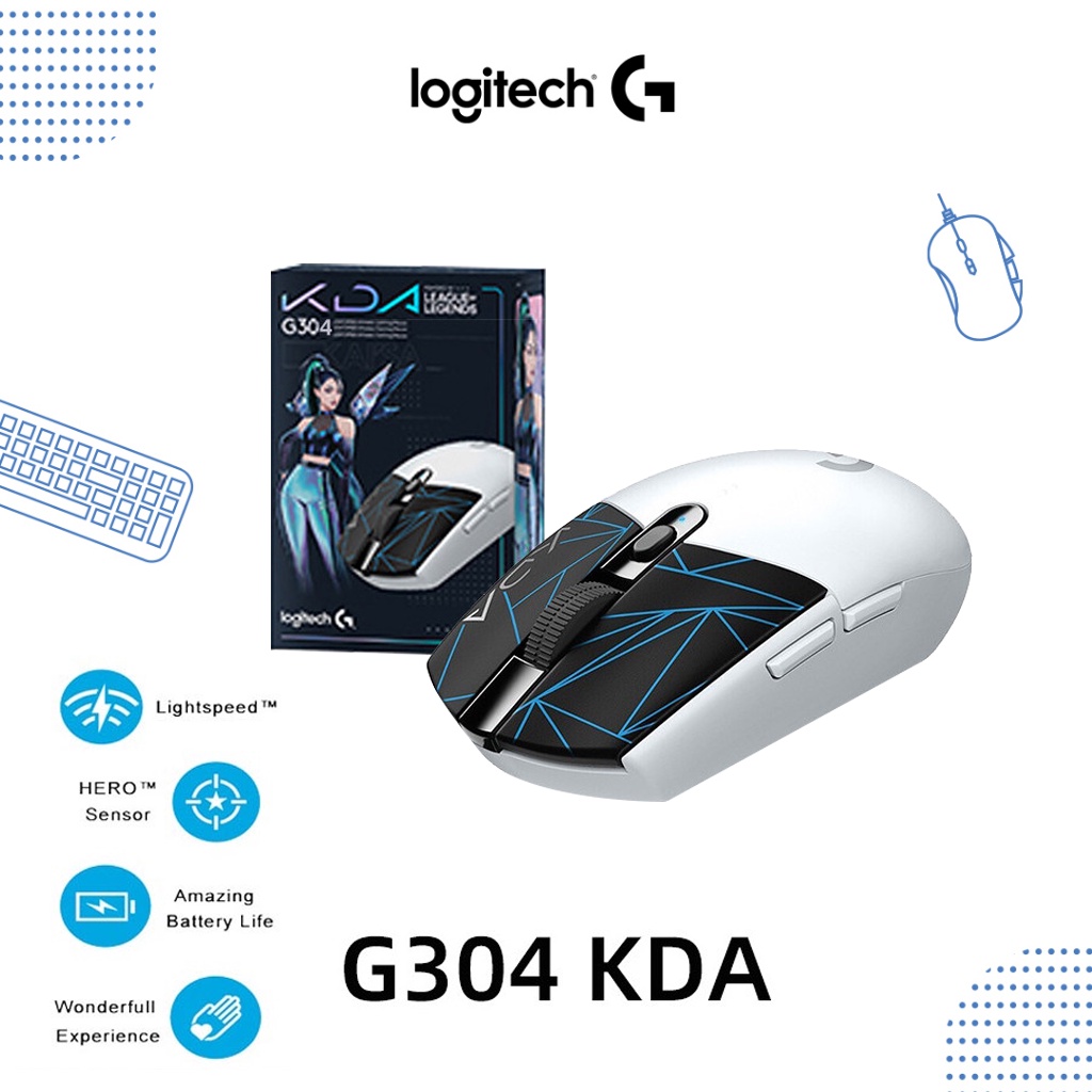 Chuột Không Dây Logitech G304 KDA Ltd Edition 12K DPI Thích Hợp Chơi Game | Shopee Việt Nam