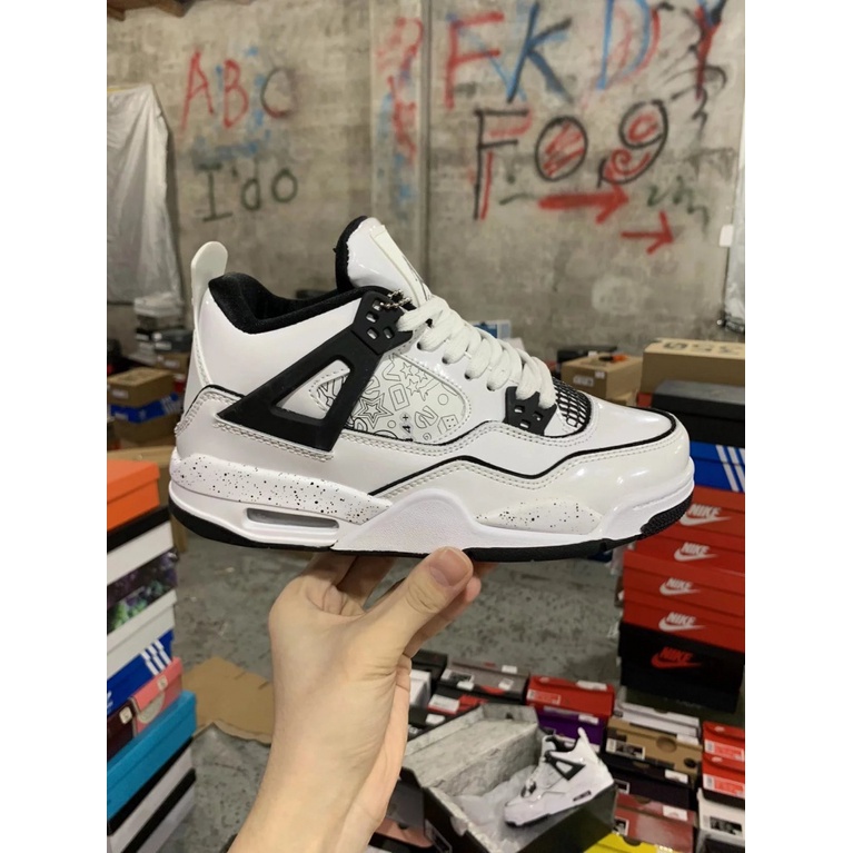 First layer air jordan 4 retro og "two-way hand-painted jar4 jordan ...