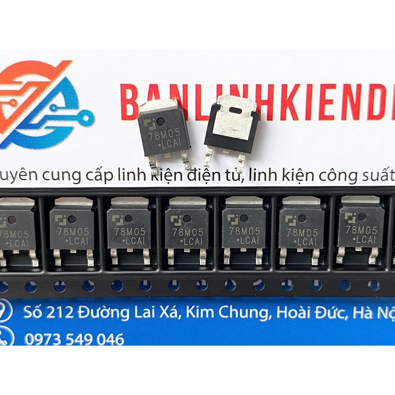 [Combo 5 chiếc] 78M05, 7805 IC ổn áp 5V 0.5A TO-252 (hàng nhập khẩu ...