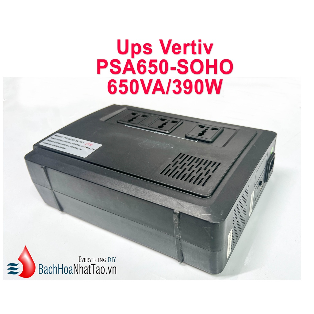 Bộ lưu điện UPS PSA650-SOHO 390W , Chạy liên tục ,Có cổng usb 5V, chưa bao gồm bình acqui ...