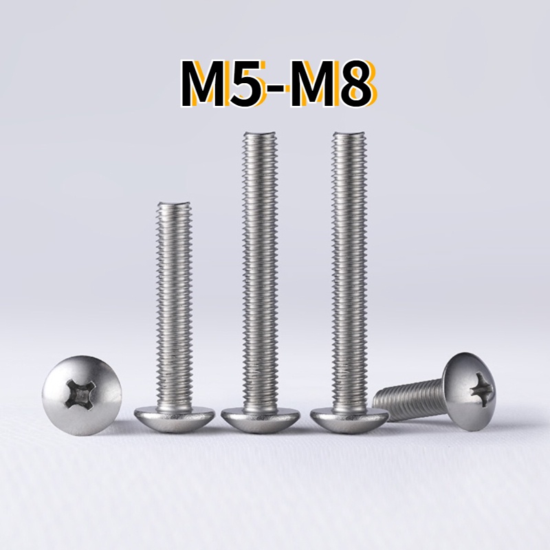 [XJK] Vít đầu phẳng lớn Sus304 vít đầu tròn Phillips M5-M6-M8 | Shopee Việt Nam