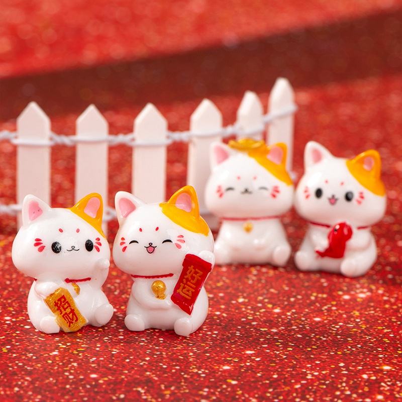 Mini lucky cat đồ trang trí phim hoạt hình mèo trang trí xe trang trí ...