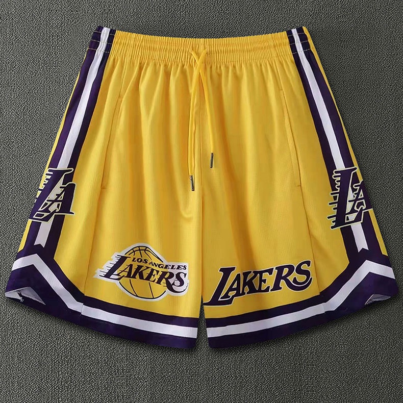Quần Short Bóng Rổ NBA Lakers Dáng Rộng Chất Liệu Nhanh Khô Phong Cách Thời Trang Mỹ 2023 ...