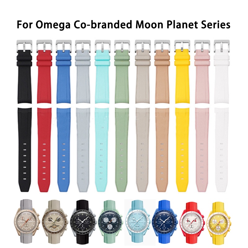 Dây Đeo Đồng Hồ Bằng Cao Su Silicone Mềm Chống Nước 20mm Cho Omega Co ...