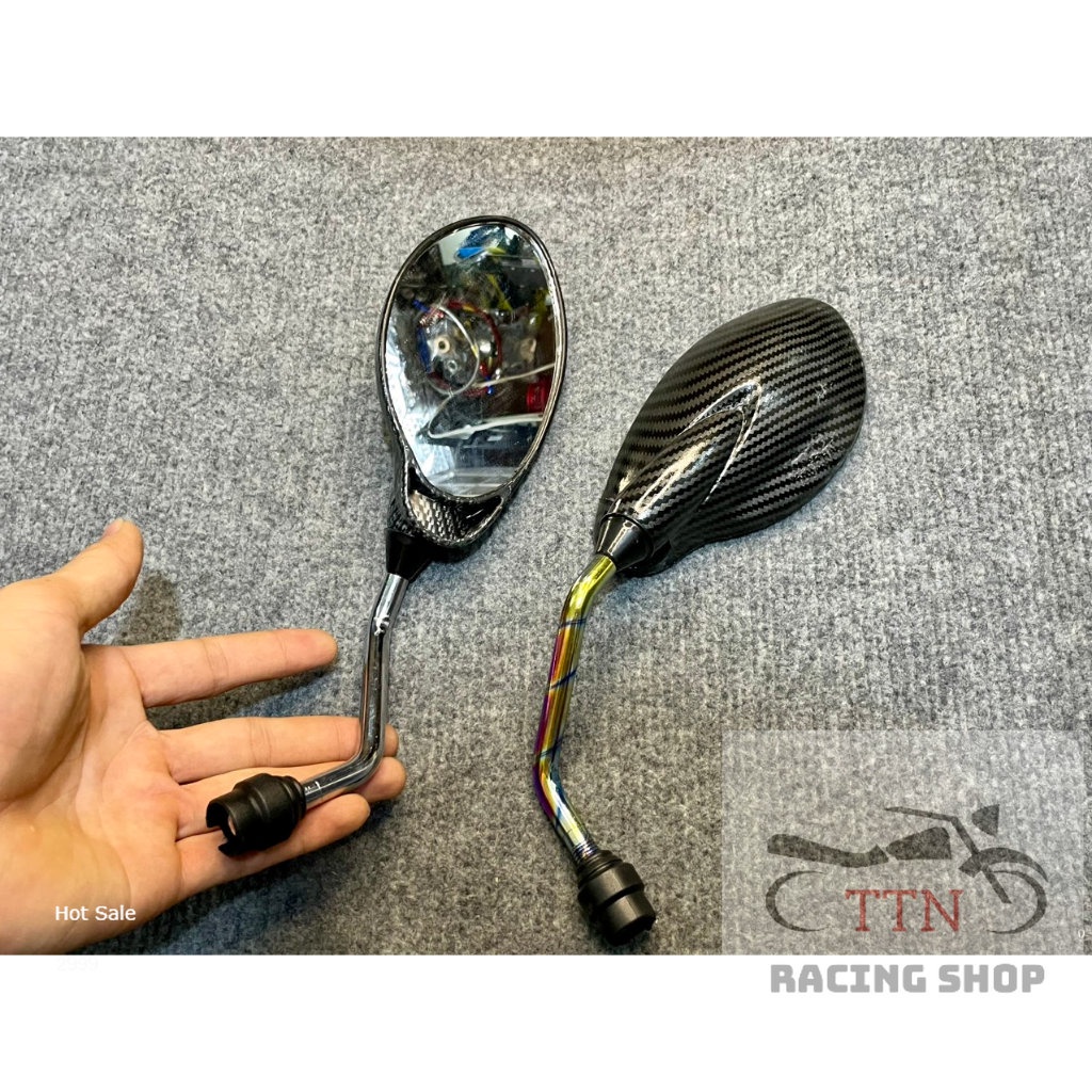 KÍNH YAZ CACBON KÍNH TRÁI CHÂN TITAN CHÂN XI GẮN XE MÁY | Shopee Việt Nam