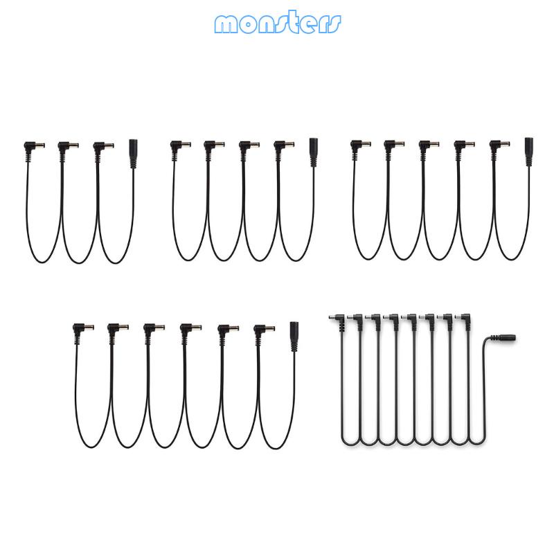 Mon guitar daisy chain power cable cord 3 4 5 6 8 way for pedal power ...