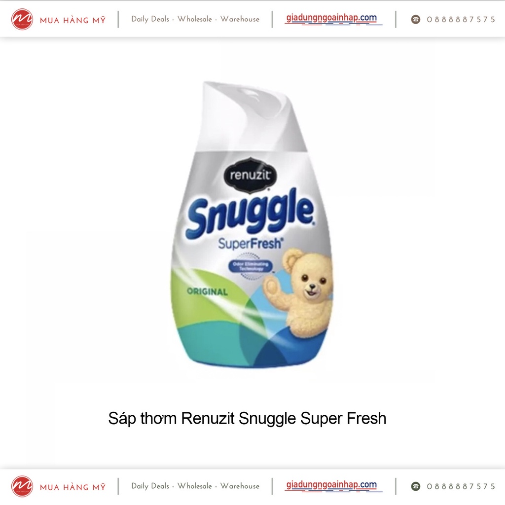 Sáp Thơm Renuzit Snuggle Super Fresh Mỹ 198gr | Shopee Việt Nam