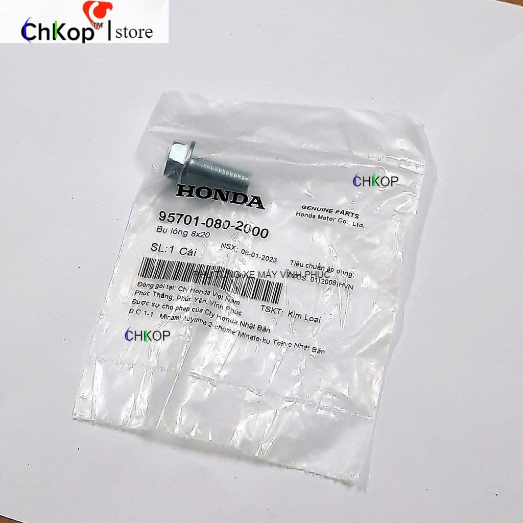 Bu lông nhiều dòng xe 8x20 (957010802000) - ốc xe máy chính hãng honda ...