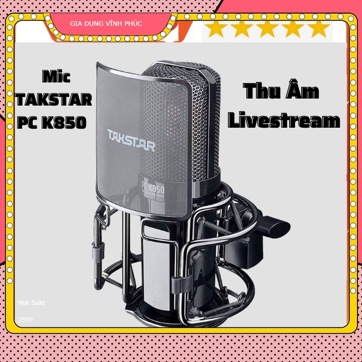 Mic Thu Âm Takstar PC-K850 Chính Hãng (Bảo Hành 2 năm) | Shopee Việt Nam