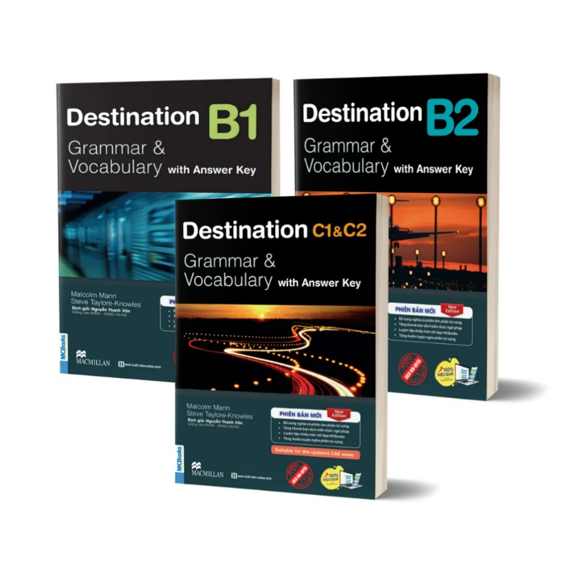 Sách Combo 3 cuốn Destination Grammar&Vocabulary B1,B2,C1&C2 Phiên bản ...