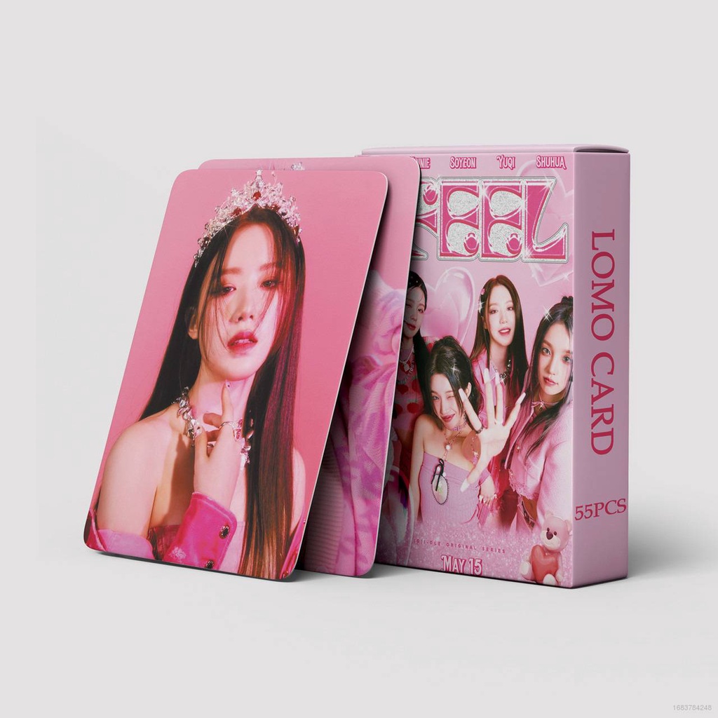 Hộp 55 Ảnh LOMO card Cho Mi yeon Minnie Jeon So-yeon YUQI Yeh Shuhua ...