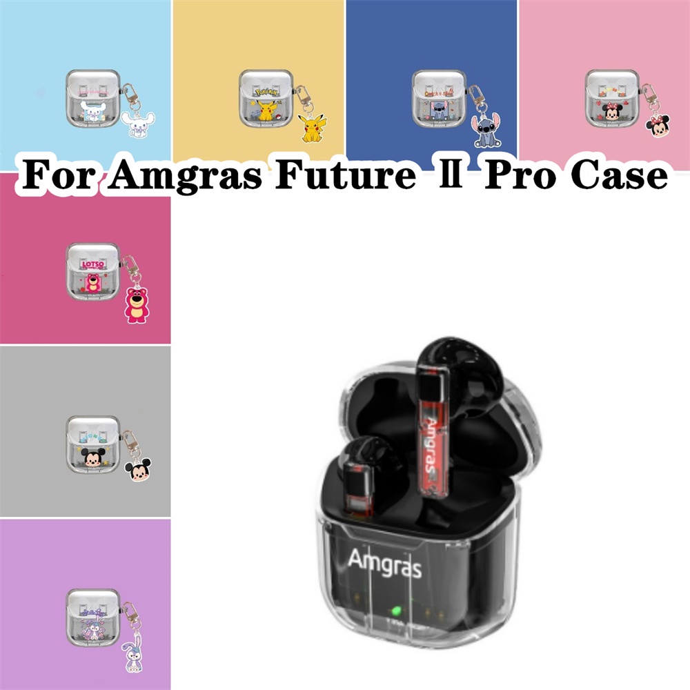 Vỏ Bảo Vệ Hộp Sạc Tai Nghe Amgras Future II Pro Trong Suốt Họa Tiết ...