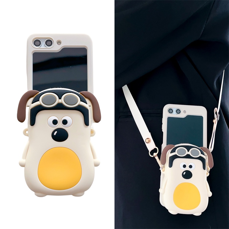 Phim Hoạt Hình Gromit Ví Túi Lật Dành Cho Samsung Galaxy Z Flip 5 4 3 ...