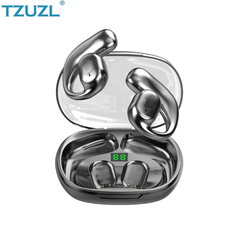 Tai nghe bluetooth thể thao không dây tzuzl tws tai nghe không tai mở với màn hình kỹ thuật số ...