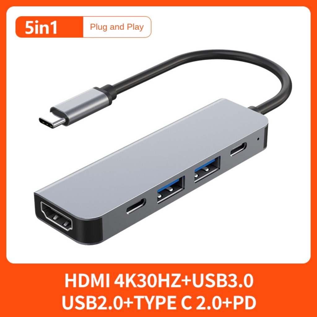 Bộ Chia Nhiều Cổng USB Type C 5 Trong 1 HDMI 4K USB3.0 Type C Cho ...