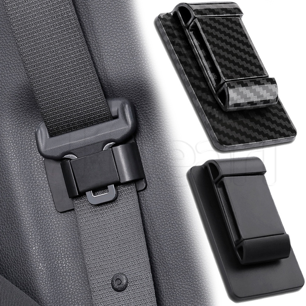 Universal car seat belt holder stabilizer clips / vehicle stopper belt ...