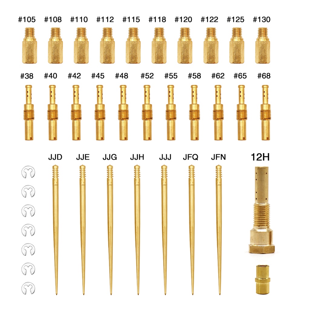 30PCS BRT RACING PWK PE CARBURETOR / CARBURATOR PILOT JET / MAIN JET KIT SET | Shopee Việt Nam