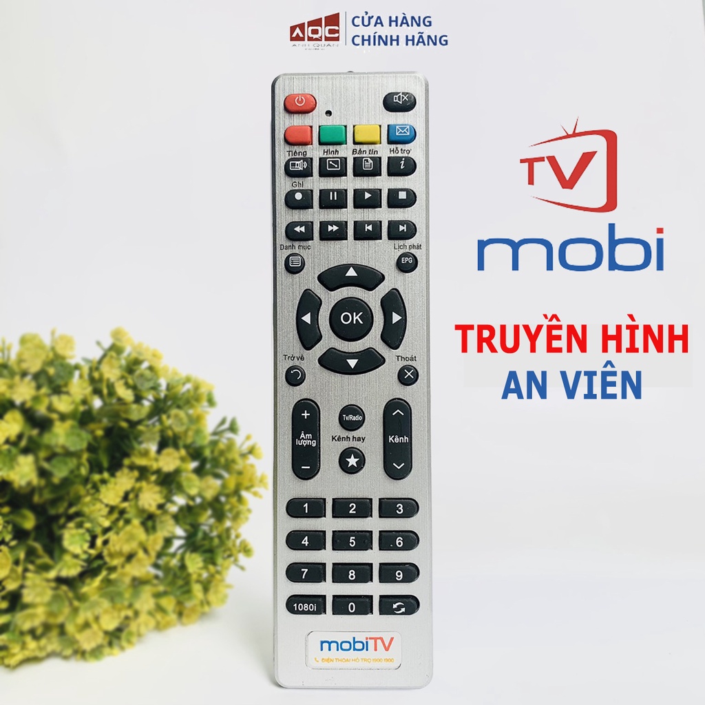 Điều khiển đầu thu AN VIÊN TV - Remote MobiTV dùng cho đầu AN VIÊN loại đẹp hãng | Shopee Việt Nam