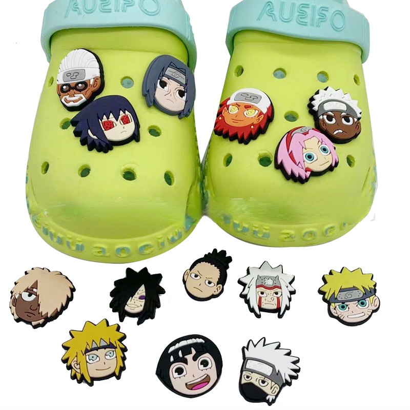 Dễ thương sakura crocs jibbitz anime shoe charms kakashi jibits charm ...