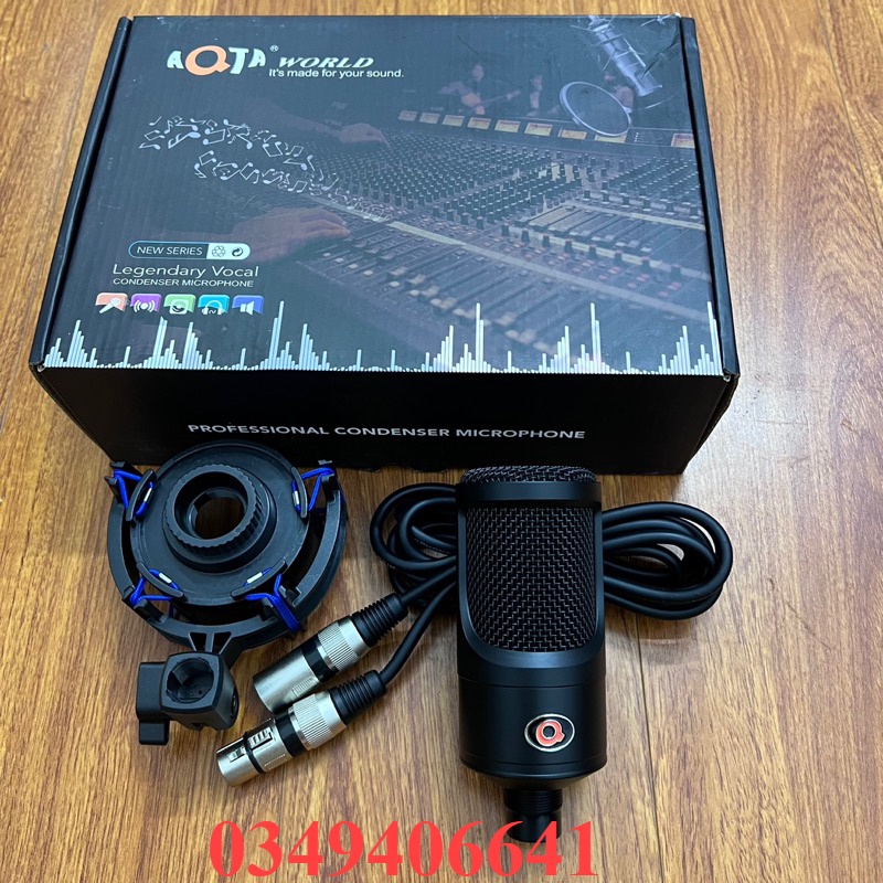 Mic Thu Âm Livestream mới nhất nguồn 48V AQTA P1 Tặng kèm dây mic canon ...